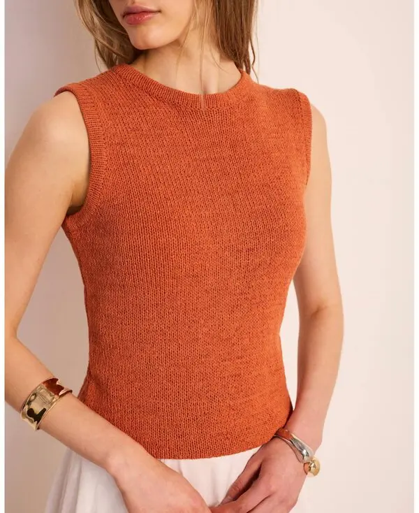 Mint Velvet Cotton Blend Knit Top