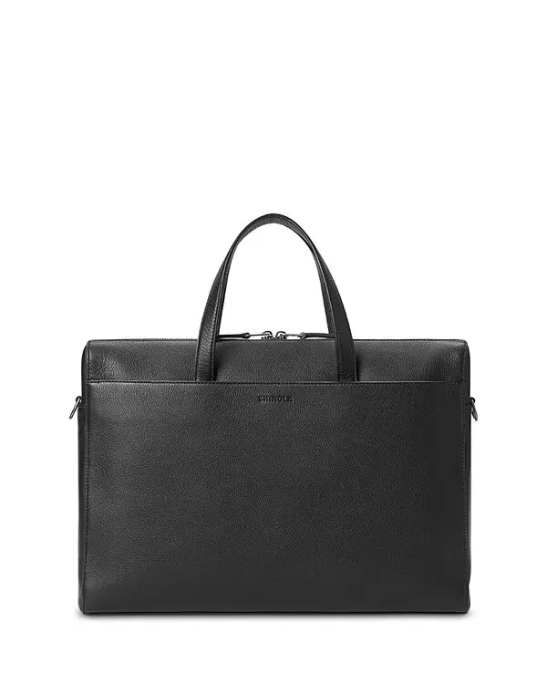 Shinola Canfield Leather Briefcase - Black