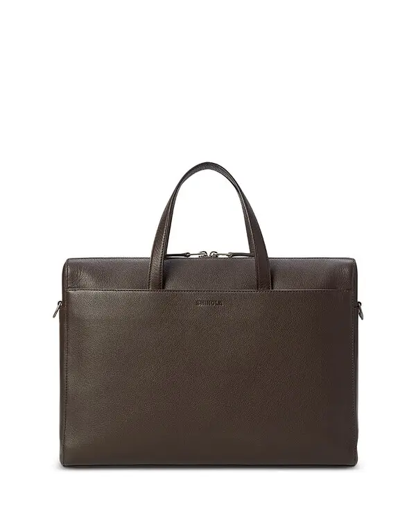 Shinola Canfield Leather Briefcase - Espresso