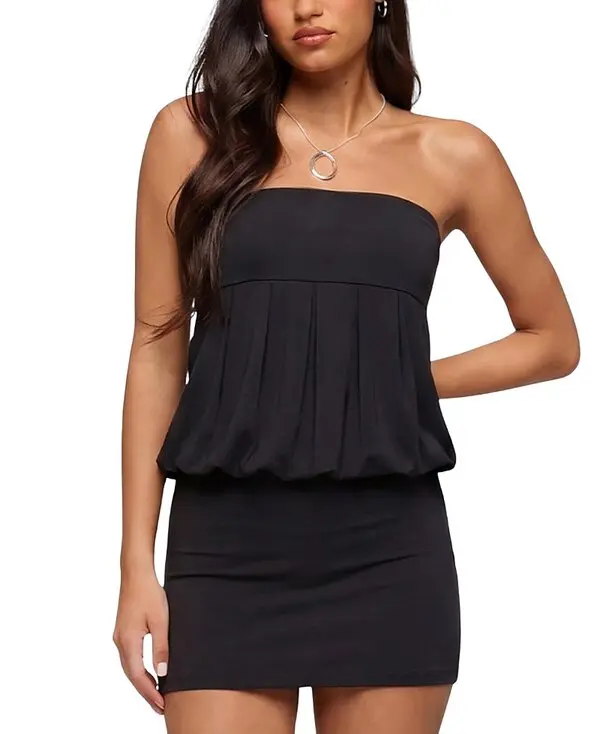 EDIKTED Alannah Backless Strapless Mini Dress - Black