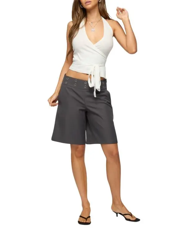 EDIKTED Grommet Low Rise Bermuda Shorts