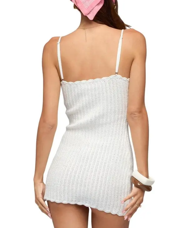 EDIKTED Margaery Crochet Mini Dress