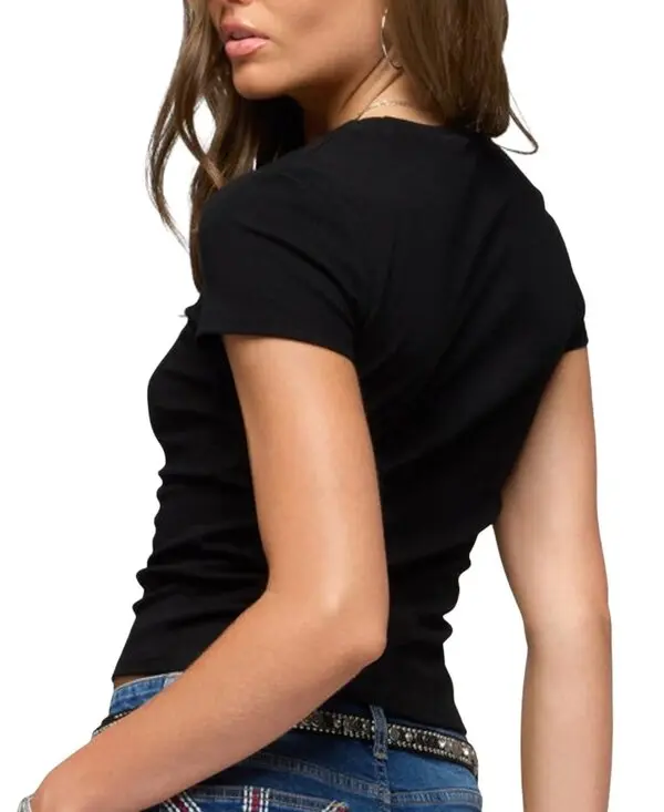 EDIKTED Icon Rhinestone T Shirt