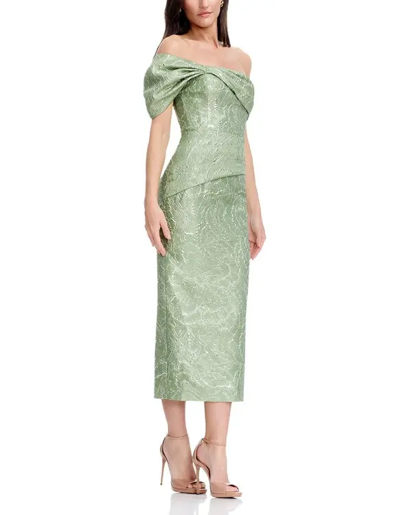 Dress The Population Cyprus Off The Shoulder Midi Dress
