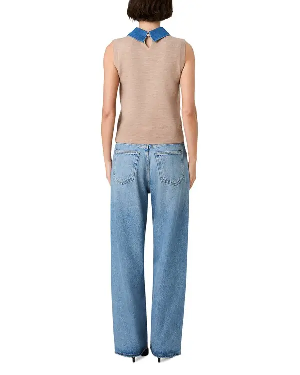 French Connection Babysoft Collared Knit Vest