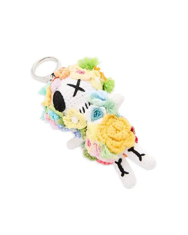 Alexander McQueen Floral Crochet Skelly Charm - Multi