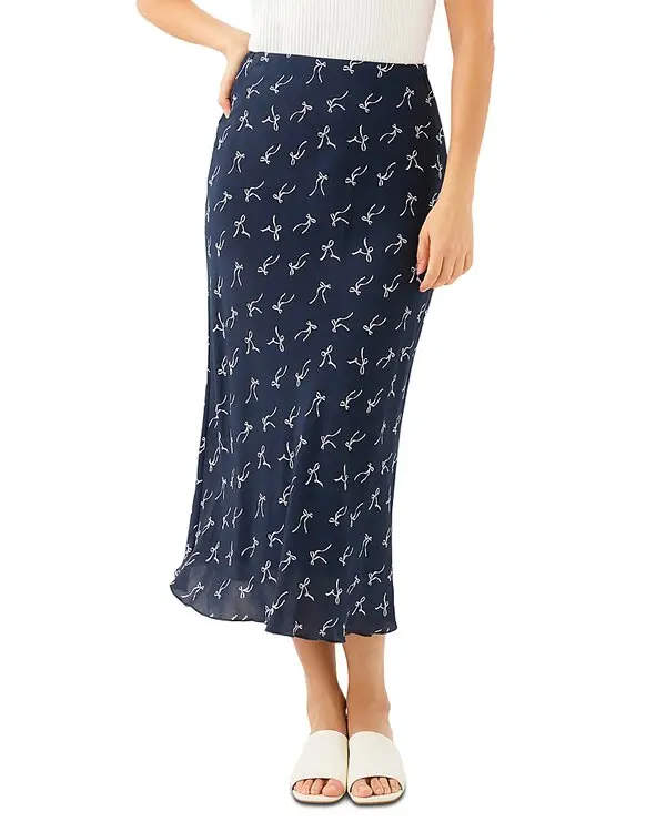Karen Kane Bias Cut Midi Skirt - Print