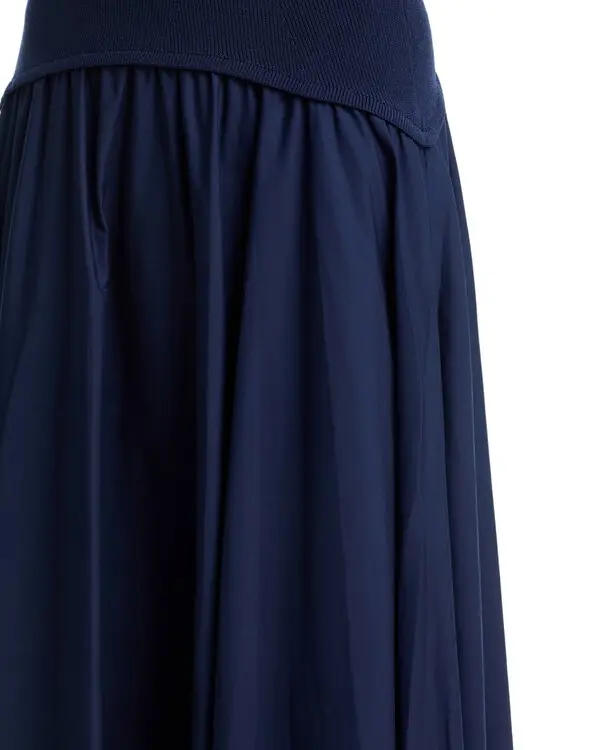Simkhai Ovie Knit Cotton Midi Skirt