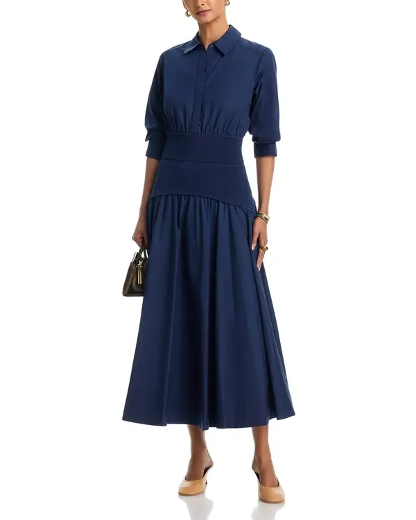 Simkhai Ovie Knit Cotton Midi Skirt