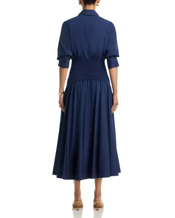 Simkhai Ovie Knit Cotton Midi Skirt