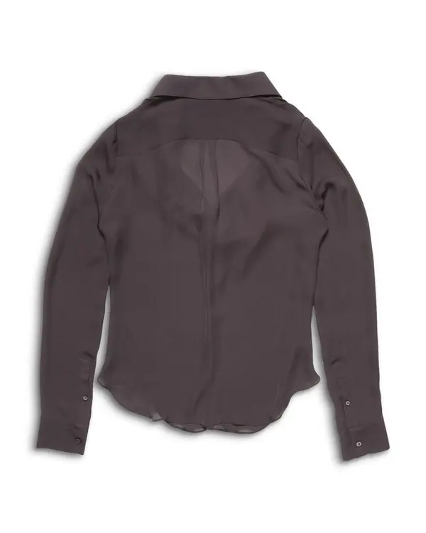 Acne Studios Collared Silk Blouse