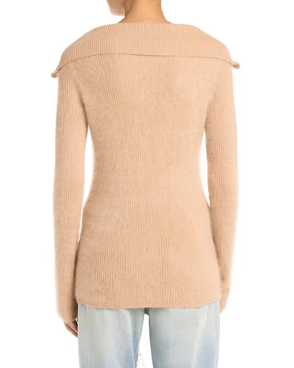 Acne Studios Zip Front Cashmere Sweater