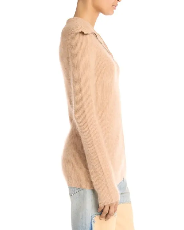 Acne Studios Zip Front Cashmere Sweater