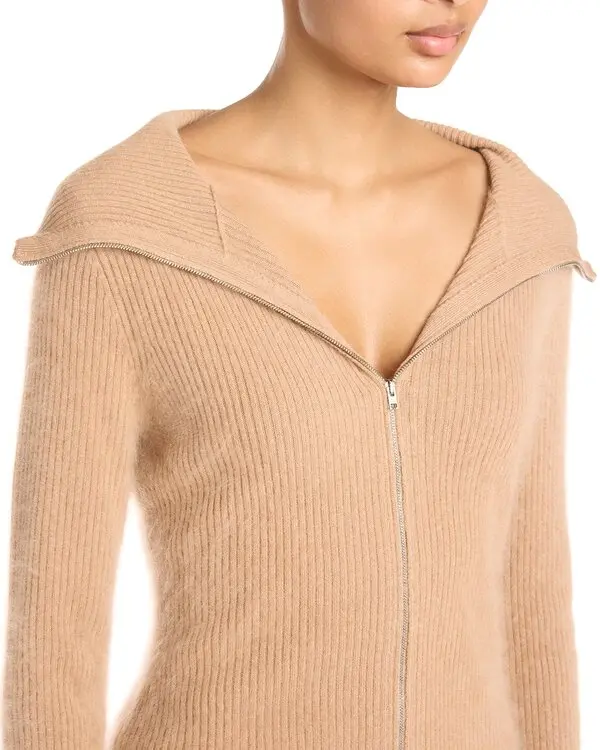 Acne Studios Zip Front Cashmere Sweater