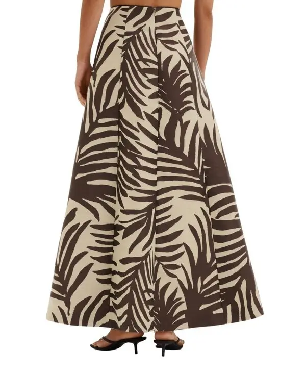 MALINA Meline Jacquard Midi Skirt