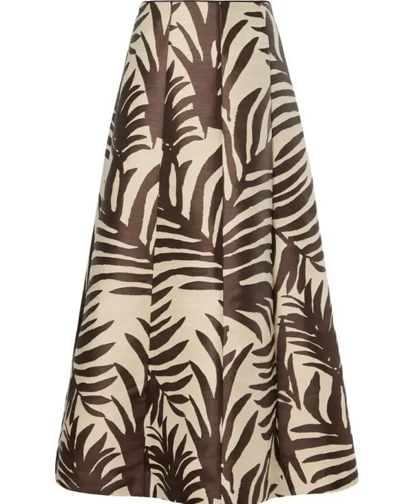 MALINA Meline Jacquard Midi Skirt