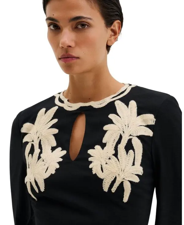 MALINA Henny Embroidered Mini Dress
