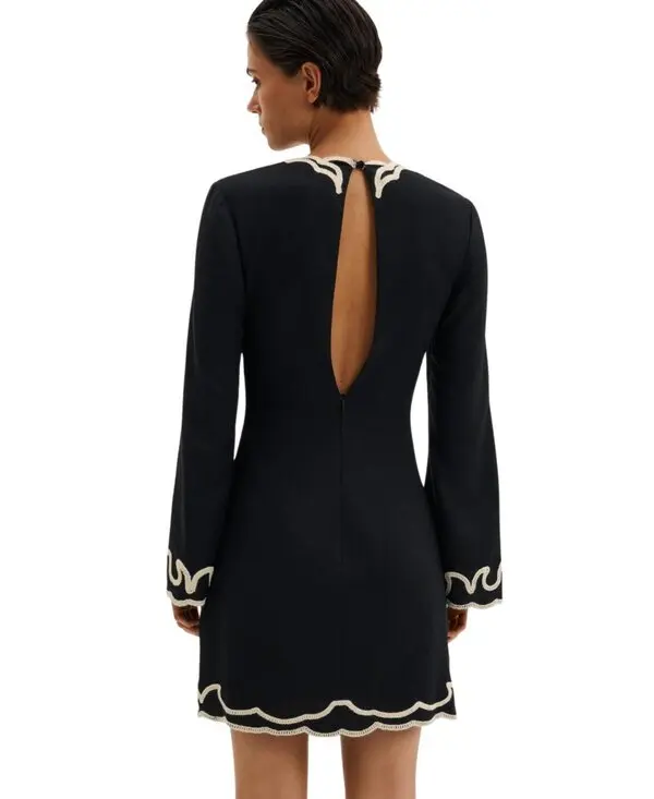 MALINA Henny Embroidered Mini Dress