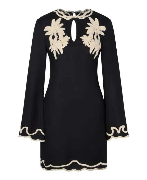MALINA Henny Embroidered Mini Dress