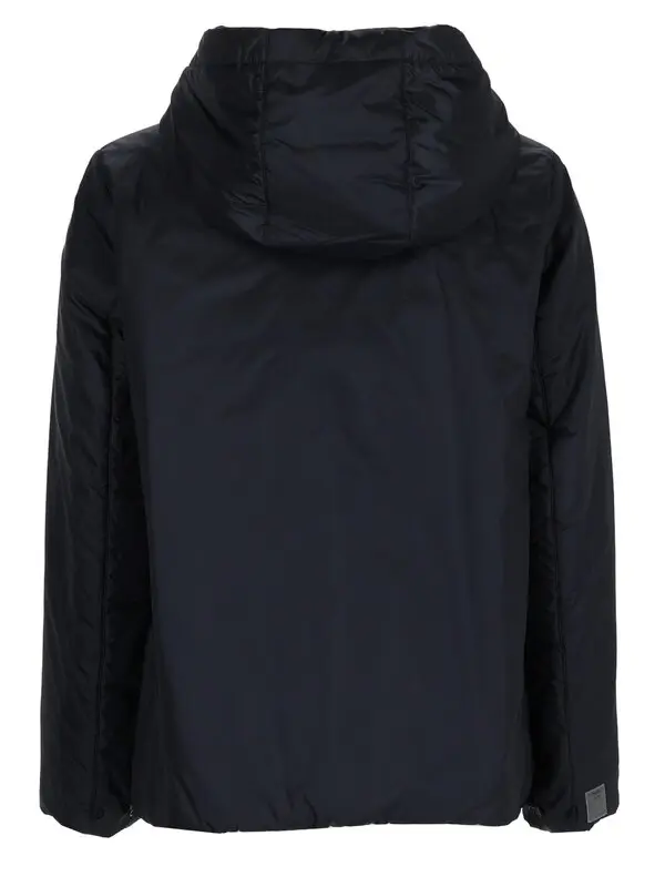 Max Mara Hooded Jacket In Water-repellent Canvas