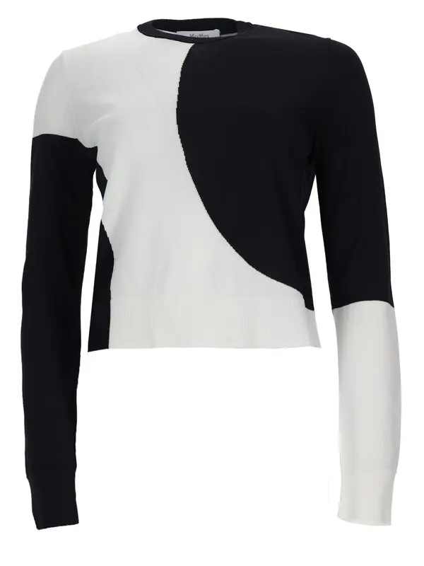 Max Mara Maglia Aderente In Viscosa Crêpe - Multicolour