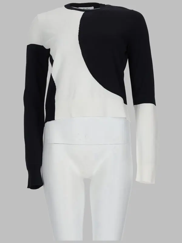 Max Mara Maglia Aderente In Viscosa Crêpe