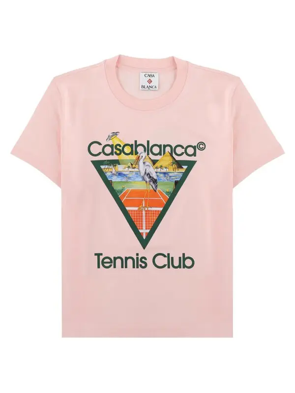 Casablanca Pyramid Abduction' T-shirt - Pink