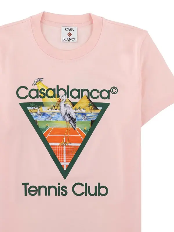 Casablanca Pyramid Abduction' T-shirt - Pink