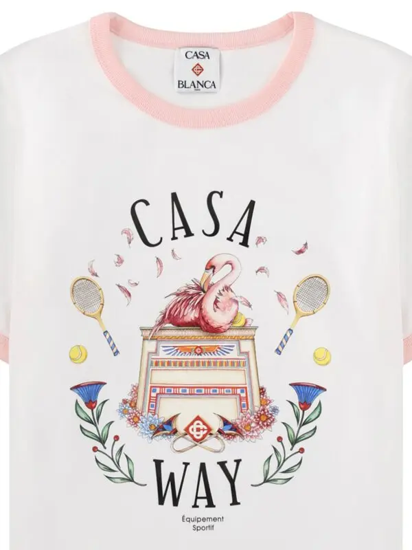 Casablanca Casa Way" T-shirt - White