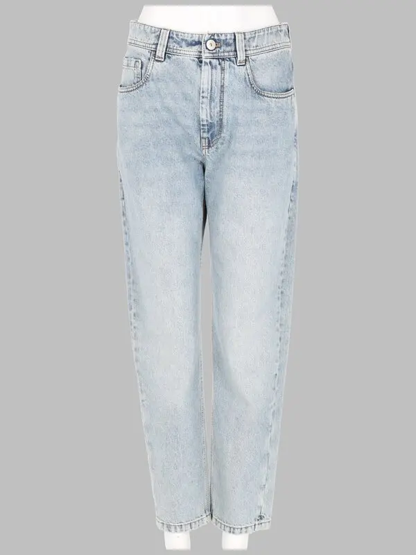Brunello Cucinelli Pantalone Baggy Tapered In Authentic