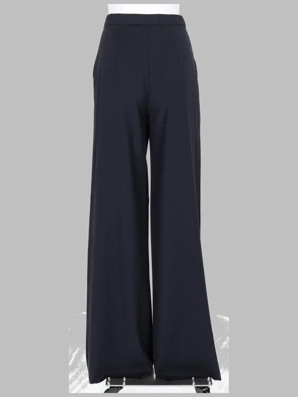 Max Mara Wide-leg Trousers In Lightweight Wool