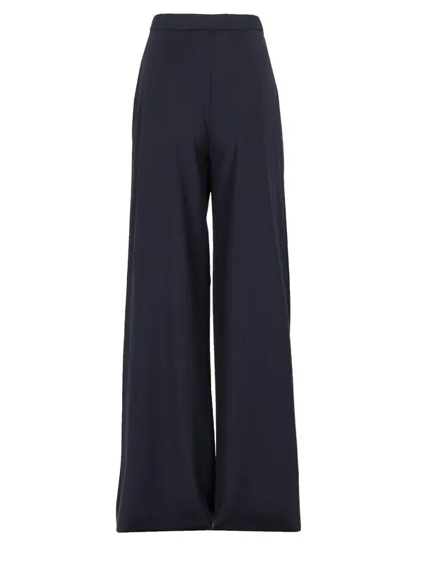 Max Mara Wide-leg Trousers In Lightweight Wool