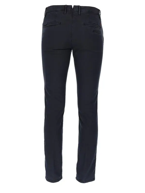 Incotex Textured Logo Patch Pants