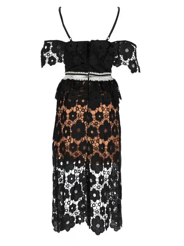 NJ COUTURE Abito In Pizzo Macram