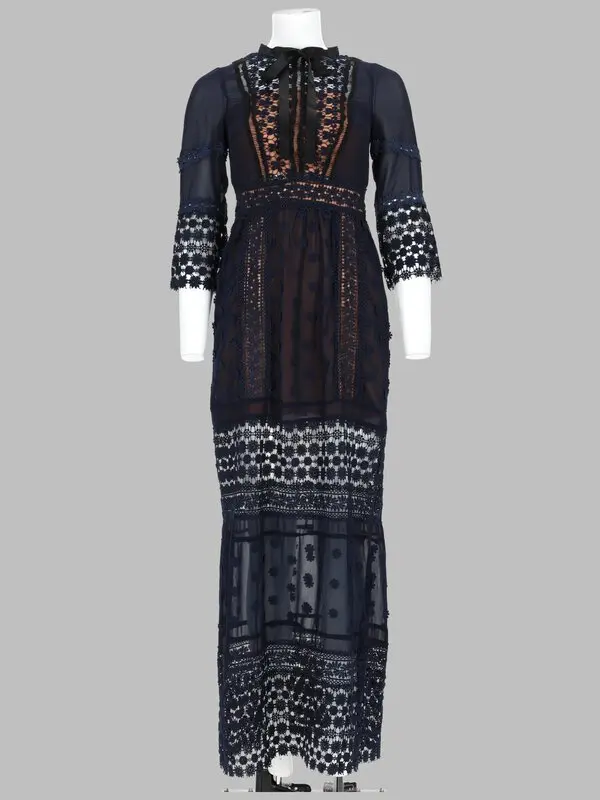 NJ COUTURE Abito Con Dettagli In Pizzo