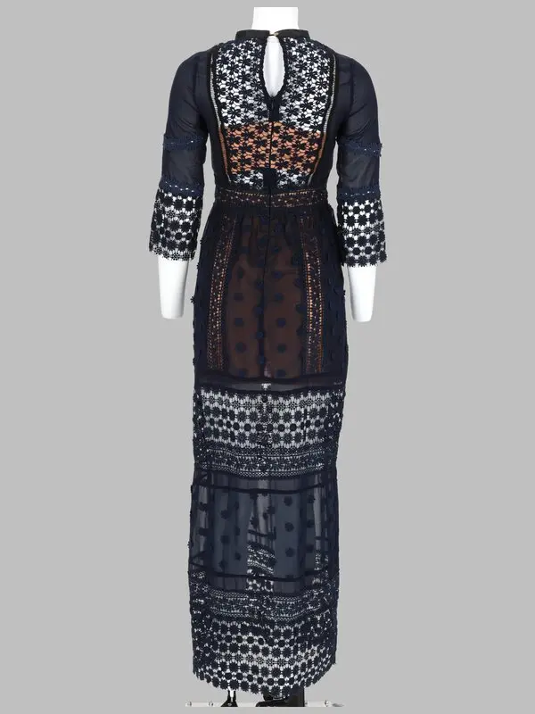 NJ COUTURE Abito Con Dettagli In Pizzo