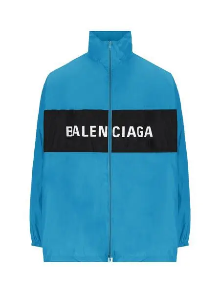 Balenciaga Logo Jacket - Turquoise