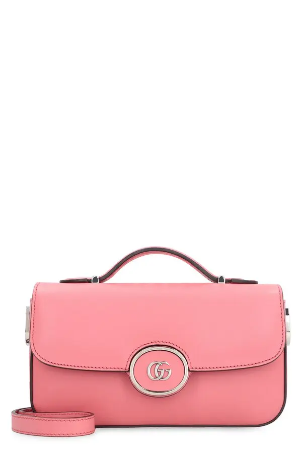 Gucci Mini Leather Shoulder Handbag - Pink