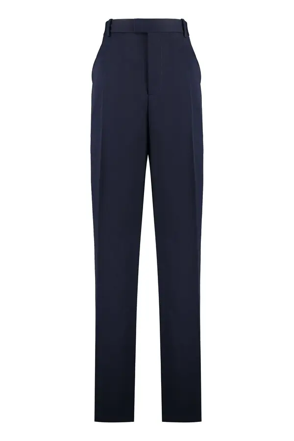 Bottega Veneta Tailored Wool Trousers For - Blue