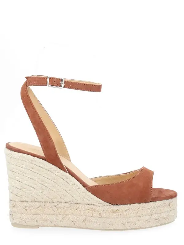 CastaÑer Espadrille Wedge Sandals With Buckled Ankle Strap
