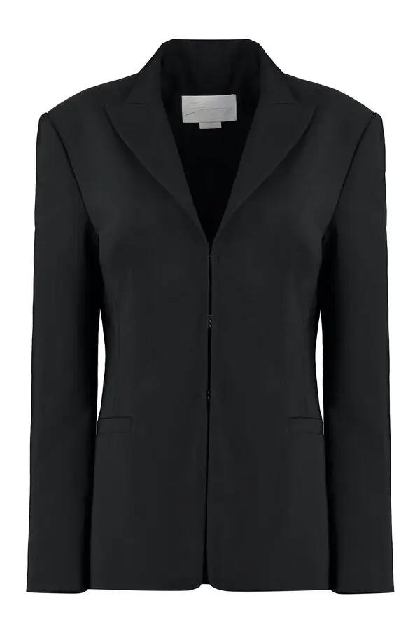 GENNY Single-breasted Blazer - Black