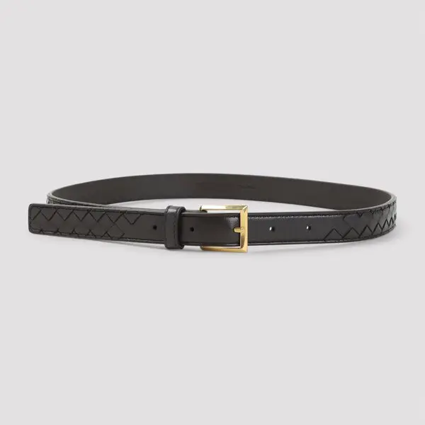 Bottega Veneta Woven Leather Belt - Brown