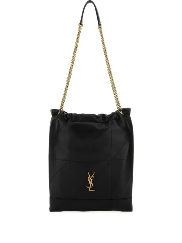 Saint Laurent Jamie Pochon In Lambskin - Black