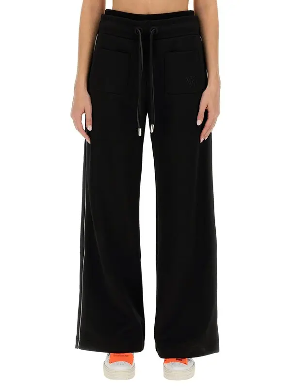 Off-White Wide Leg Trousers - Black