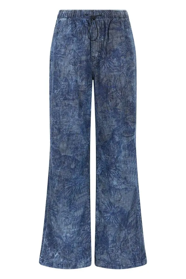 Just Cavalli High-waisted Boho-chic Denim Pants - Blue