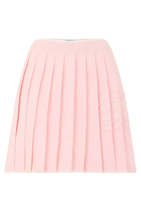 Thom Browne Stylish Pleated Mini Skirt - Pink