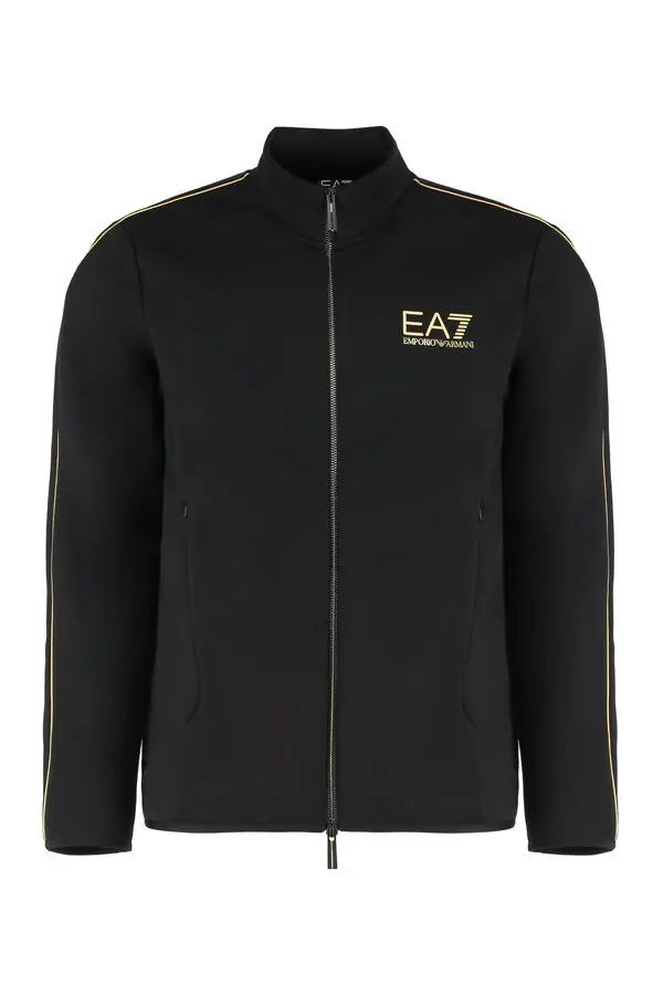 EA7 Techno Fabric Full-zip Sweatshirt For