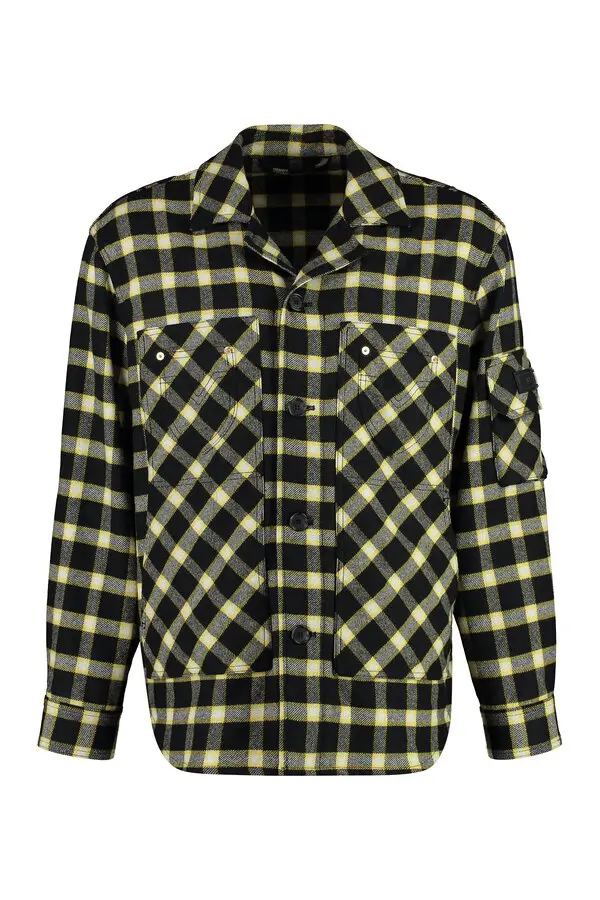 Versace Button-down Checked Shirt Jacket