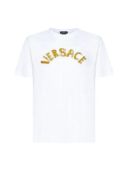 Versace Logo Embroidery T-shirt