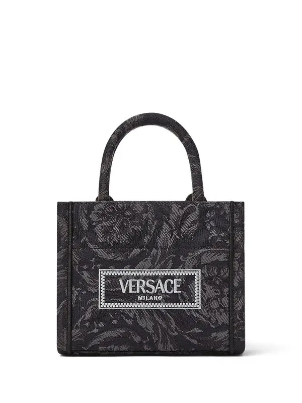 Versace Barocco Athena Tote Bag - Black